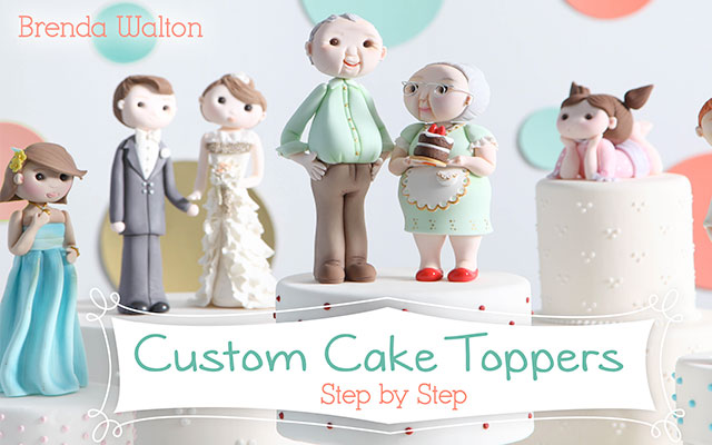 Custom Cake Toppers - Fondant Figure Video Tutorial - Staging